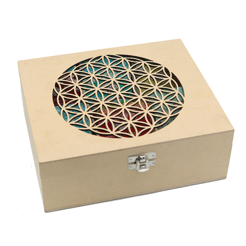 Flower of Life Tea Box & Chakra Tea Gift Set