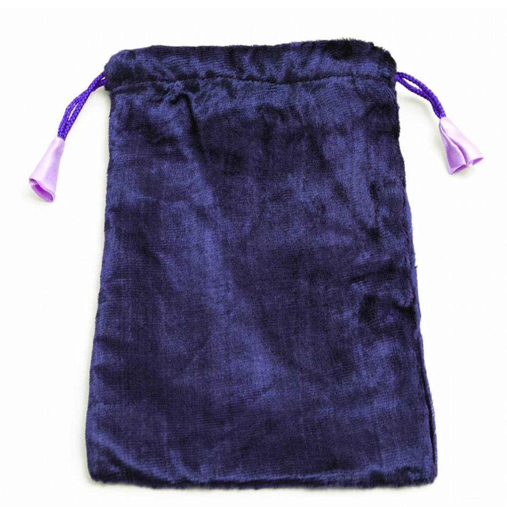Large Velvet Purple Tarot Angel Card Bag