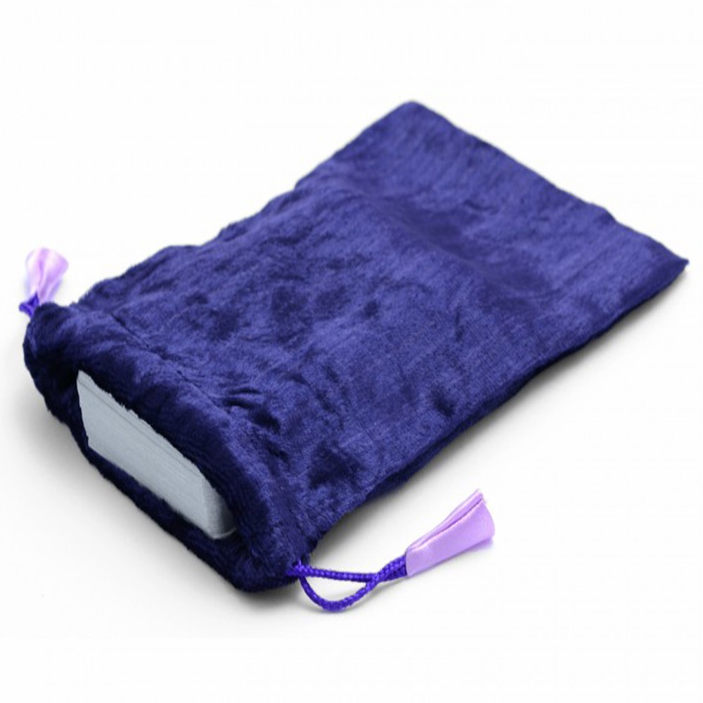 Large Velvet Purple Tarot Angel Card Bag