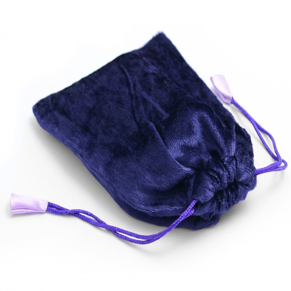 Large Velvet Purple Tarot Angel Card Bag