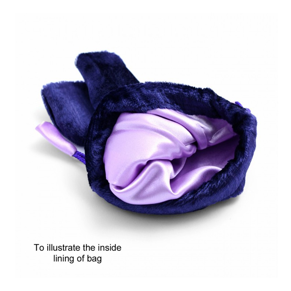 Large Velvet Purple Tarot Angel Card Bag